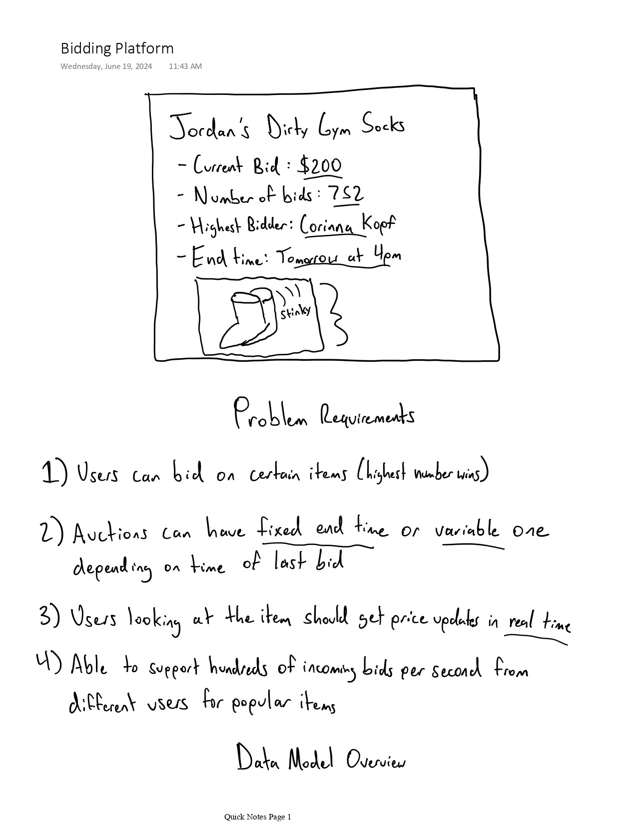Case Study 28: Bidding Platform - by Jordan Epstein