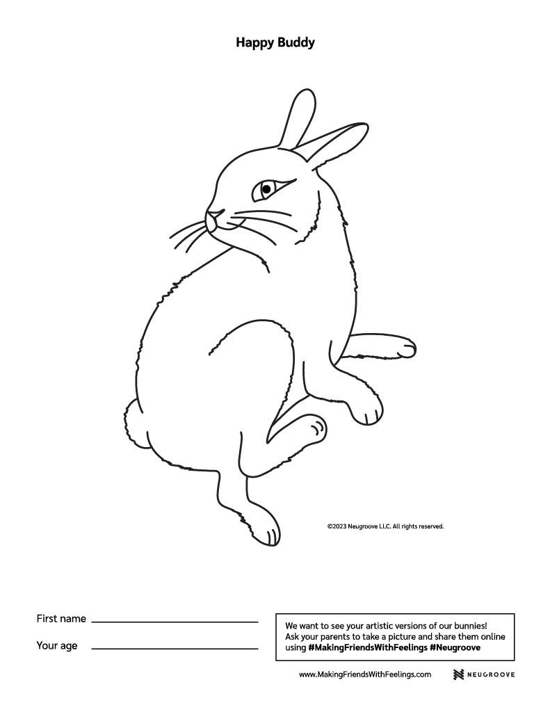 Coloring Page - Happy Buddy - by Keith Ruffner - Neugroove