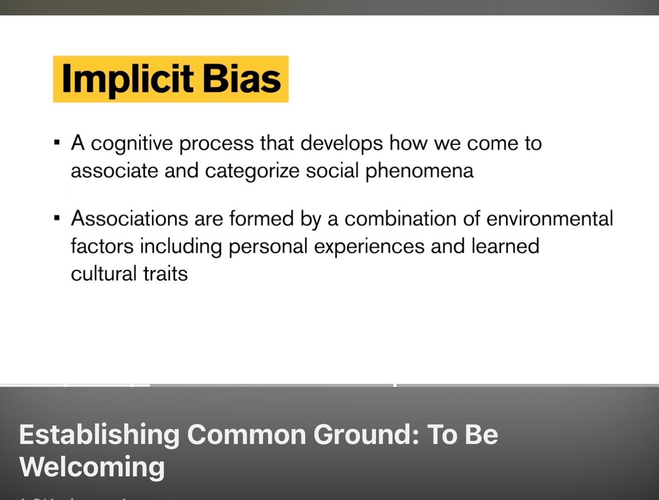 Defining your bias is common ground - by Dr. Owen Anderson