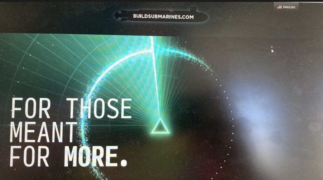 TV ad campaigns to Build Submarines. Seems odd doesn't it?