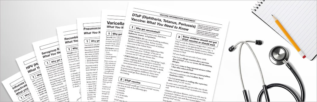 Vaccine Information Sheets not on CDC Website (2/1/2025)
