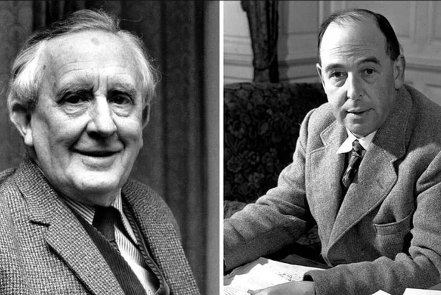 J.R.R. Tolkien and C.S. Lewis Wrangle over Worldbuilding