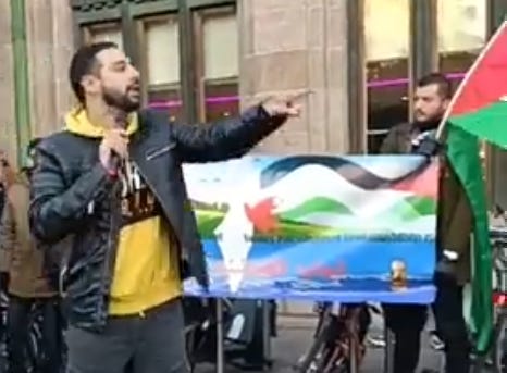 HAMAS-tukimarssi keskellä Helsinkiä: "Emme halua rauhaa!"