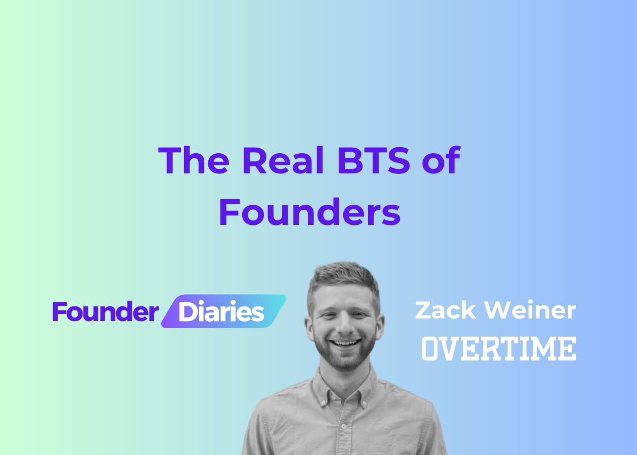 ⚡️ Founder Diaries Vol 1 Ch 8: Zack Weiner, Founder of Overtime ...
