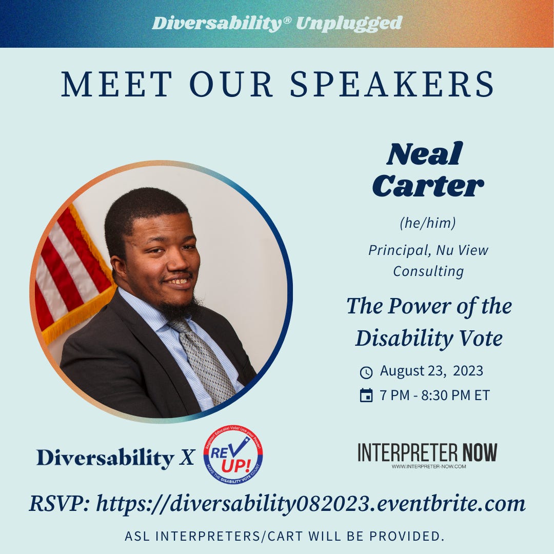 [News from Diversability] Writing Workshop on 8/21 & Meet Our Speakers: The Power of the ...