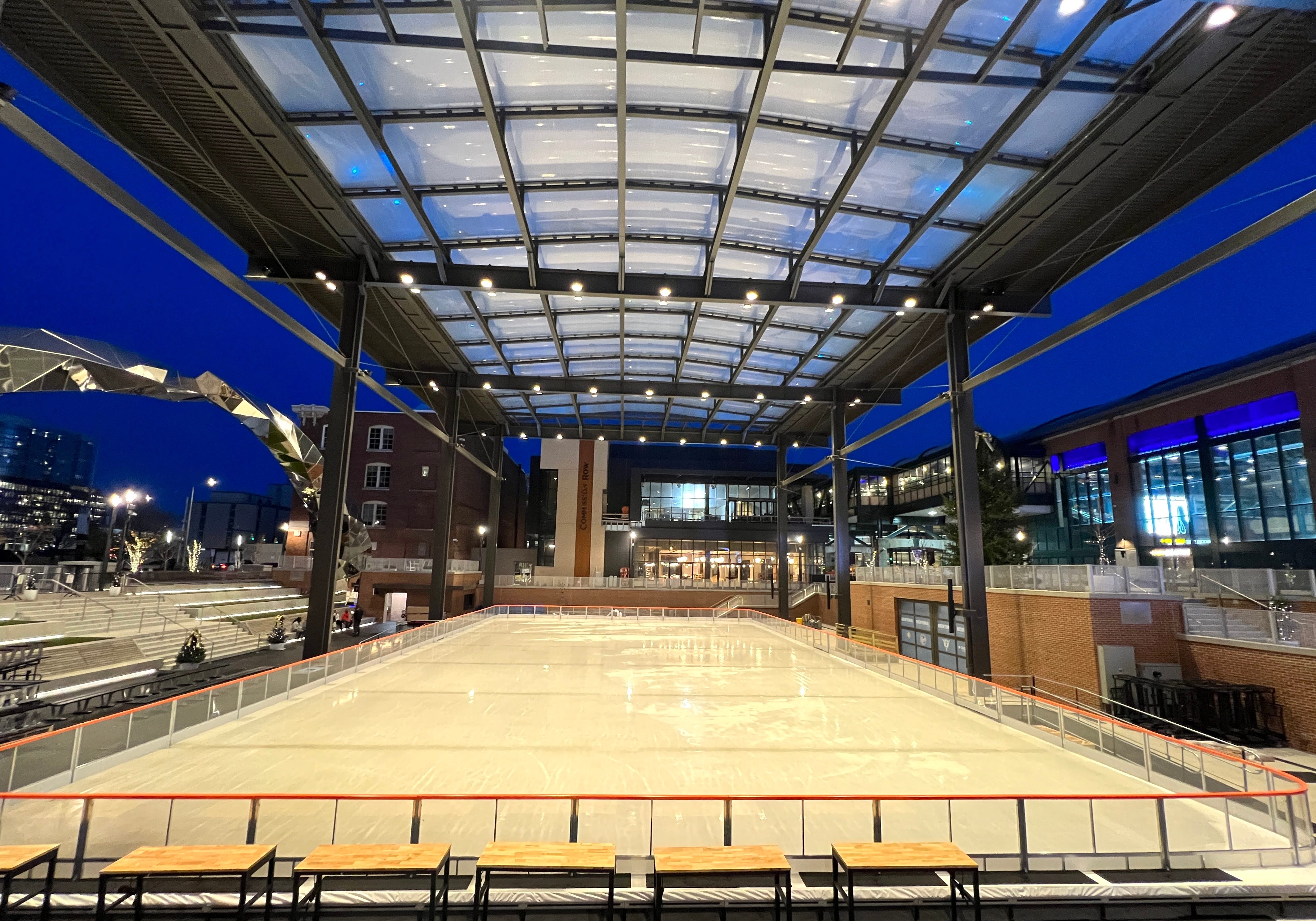 Pacers' ice skating rink is now open outside Gainbridge Fieldhouse ...