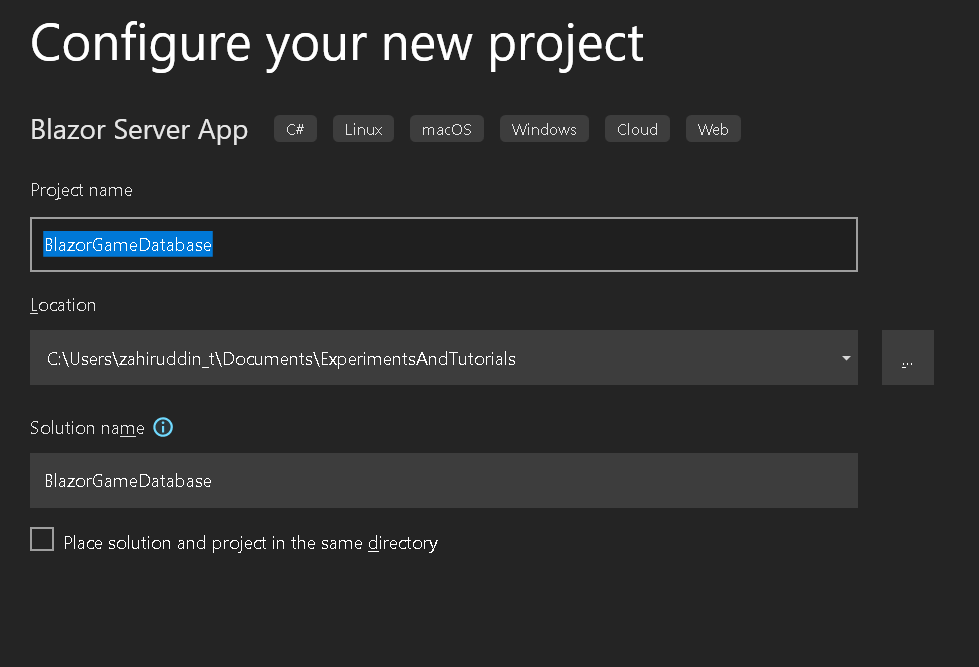 How to create a Game Database Website with Blazor