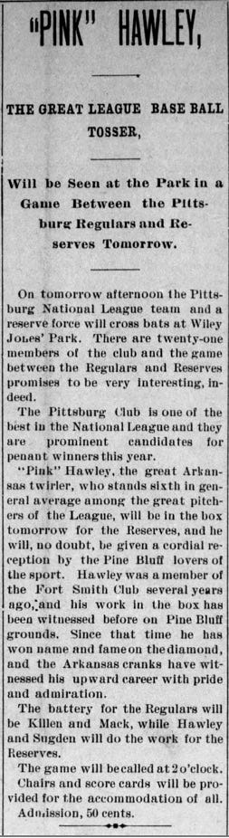 Pittsburgh Pirates to Play in Pine Bluff at Wiley Jones Park - March 31 ...