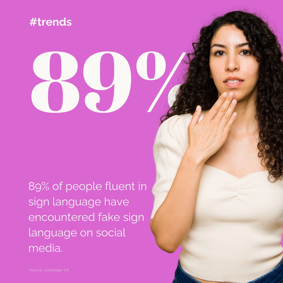 Trend Taster: fake sign language edition - by Ramona Daniel
