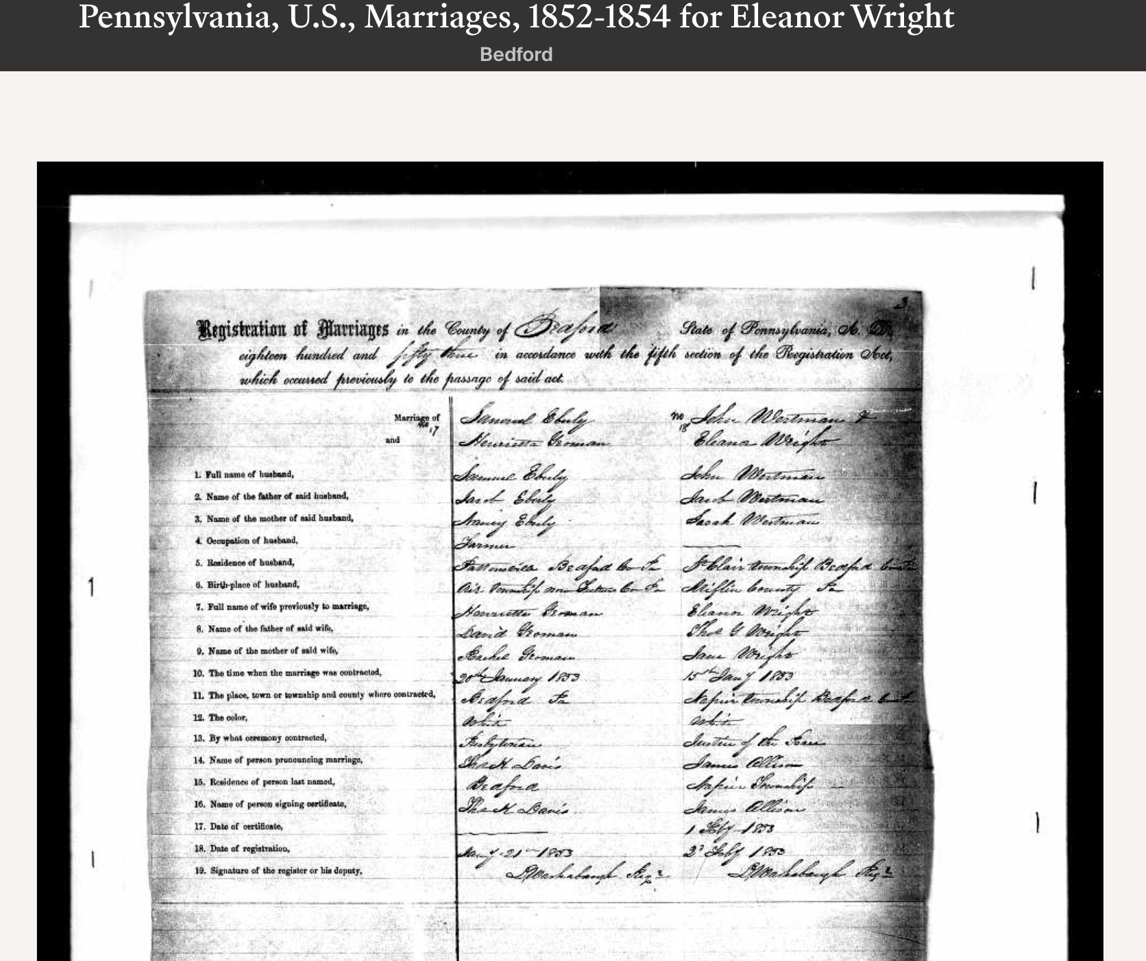 Eleanor Wright & Rachel Wright - sisters - by John Caddell