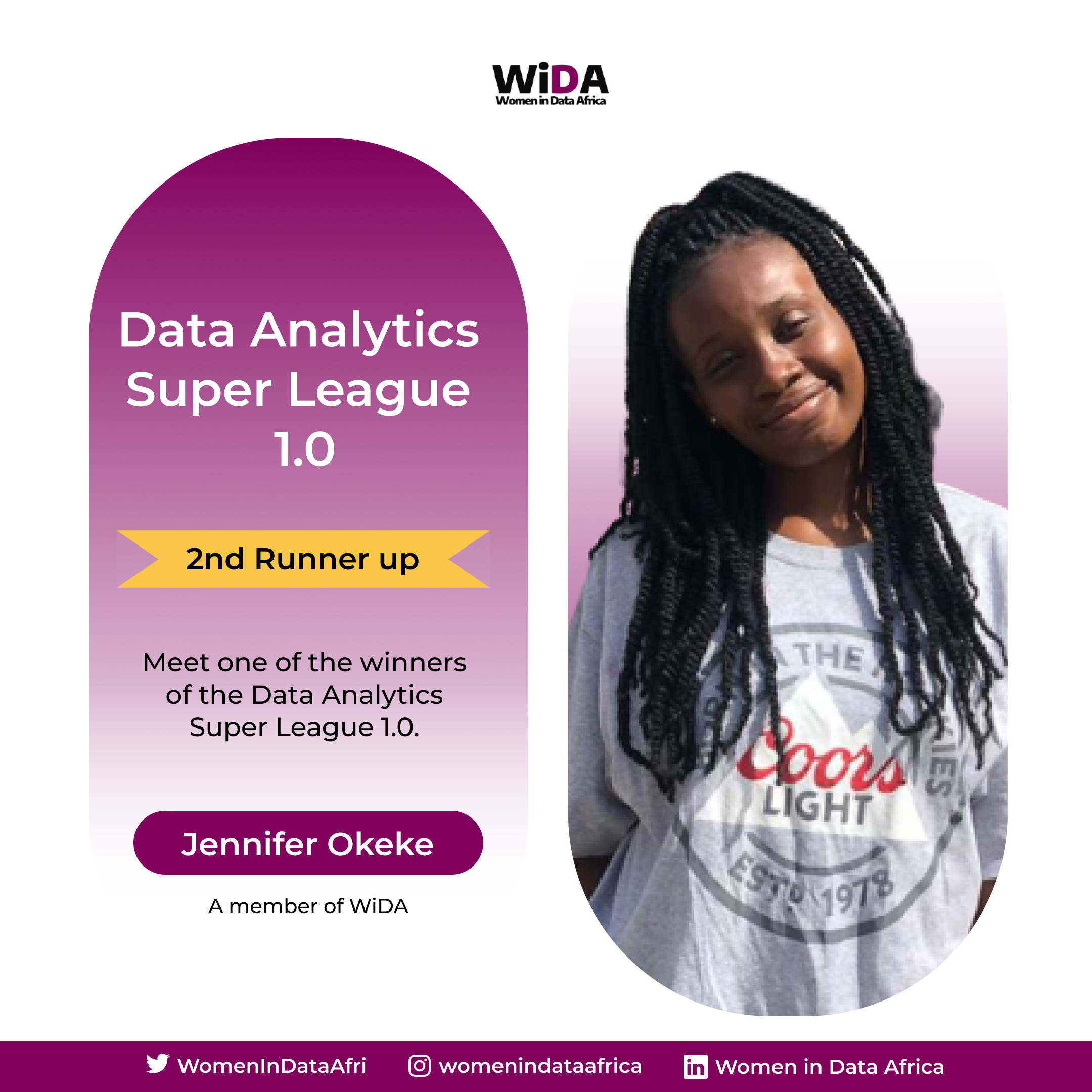 Jennifer Okeke on being the second runner-up for the Data Analytics ...