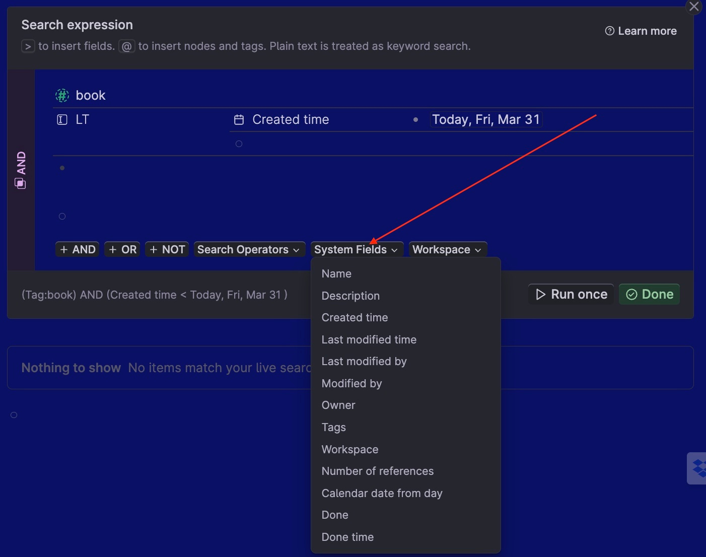 #1 Tana Live Search Series Expression Box Deconstructed