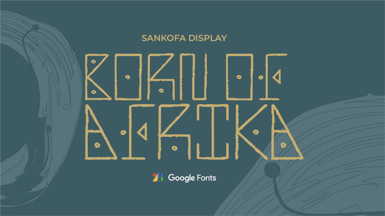 Sankofa Display, a typeface that draws inspiration from African art ...