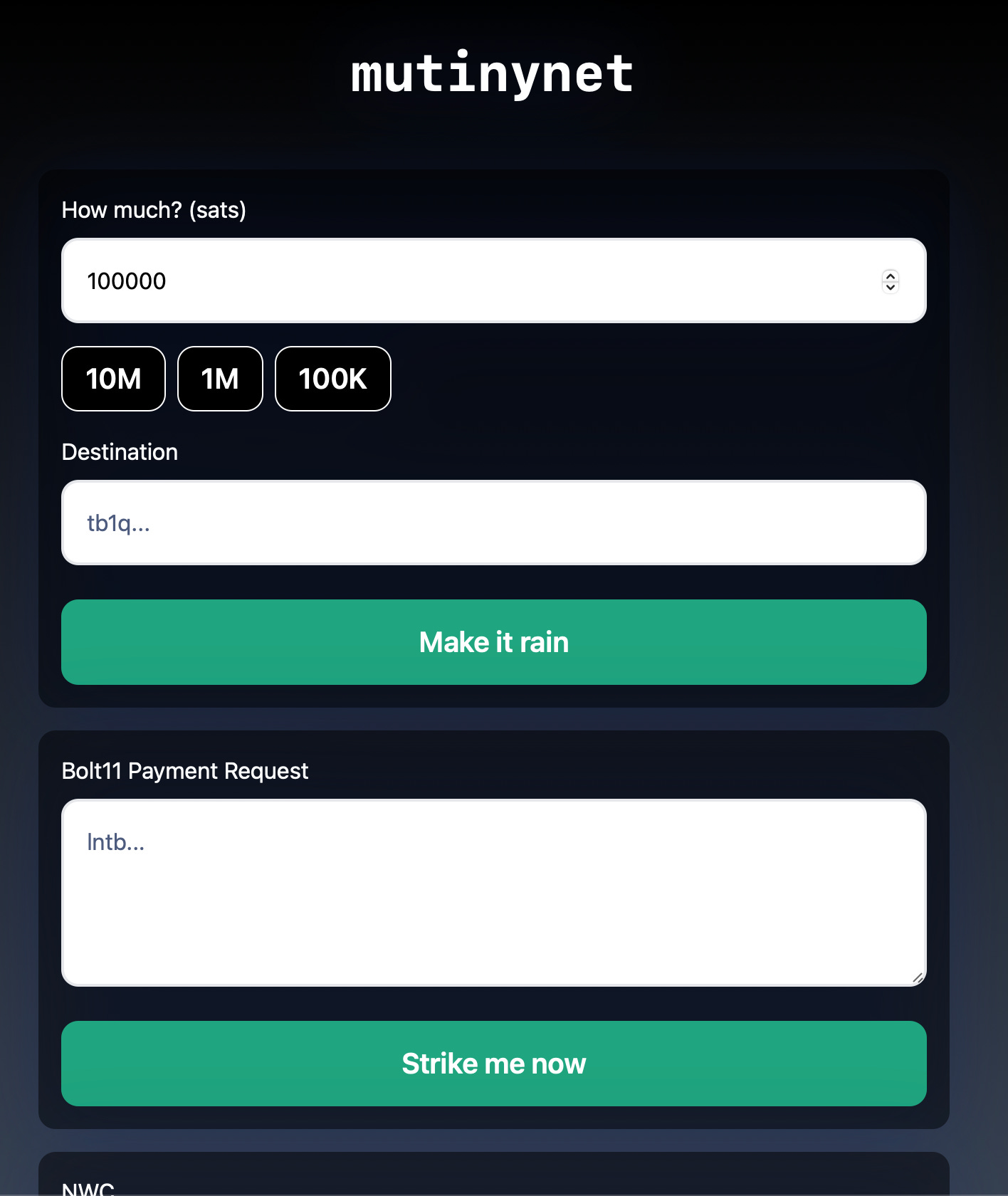 Use Mutinynet developing a Bitcoin Wallet