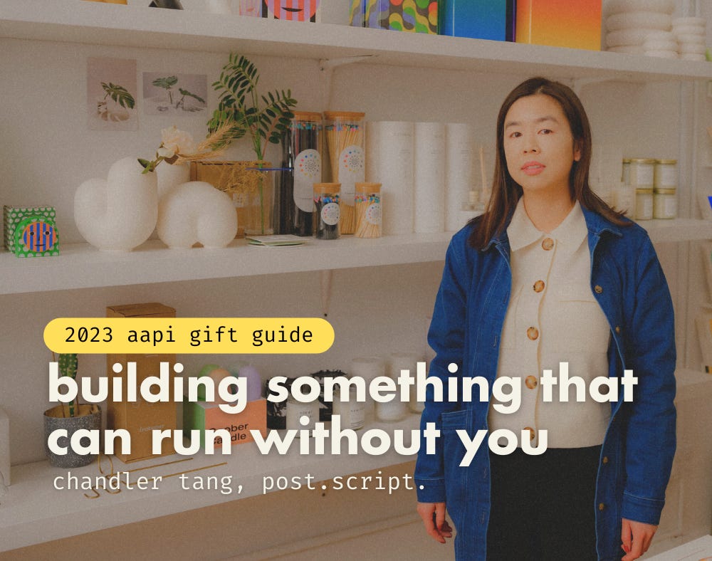 aapi gift guide 2023: building something that can run without you