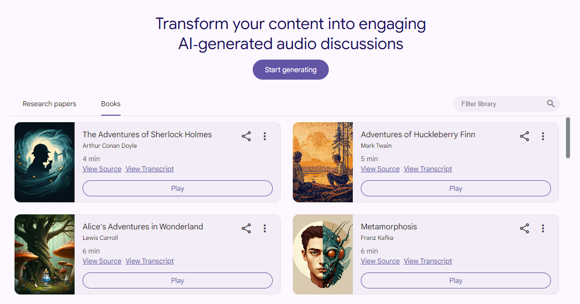 Google's New ‘Illuminate' App Can Turn a Book Into a Podcast