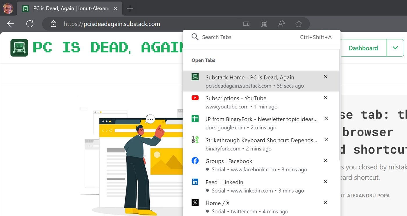 Do you have a lot of browser tabs open? Here’s how to quickly search them
