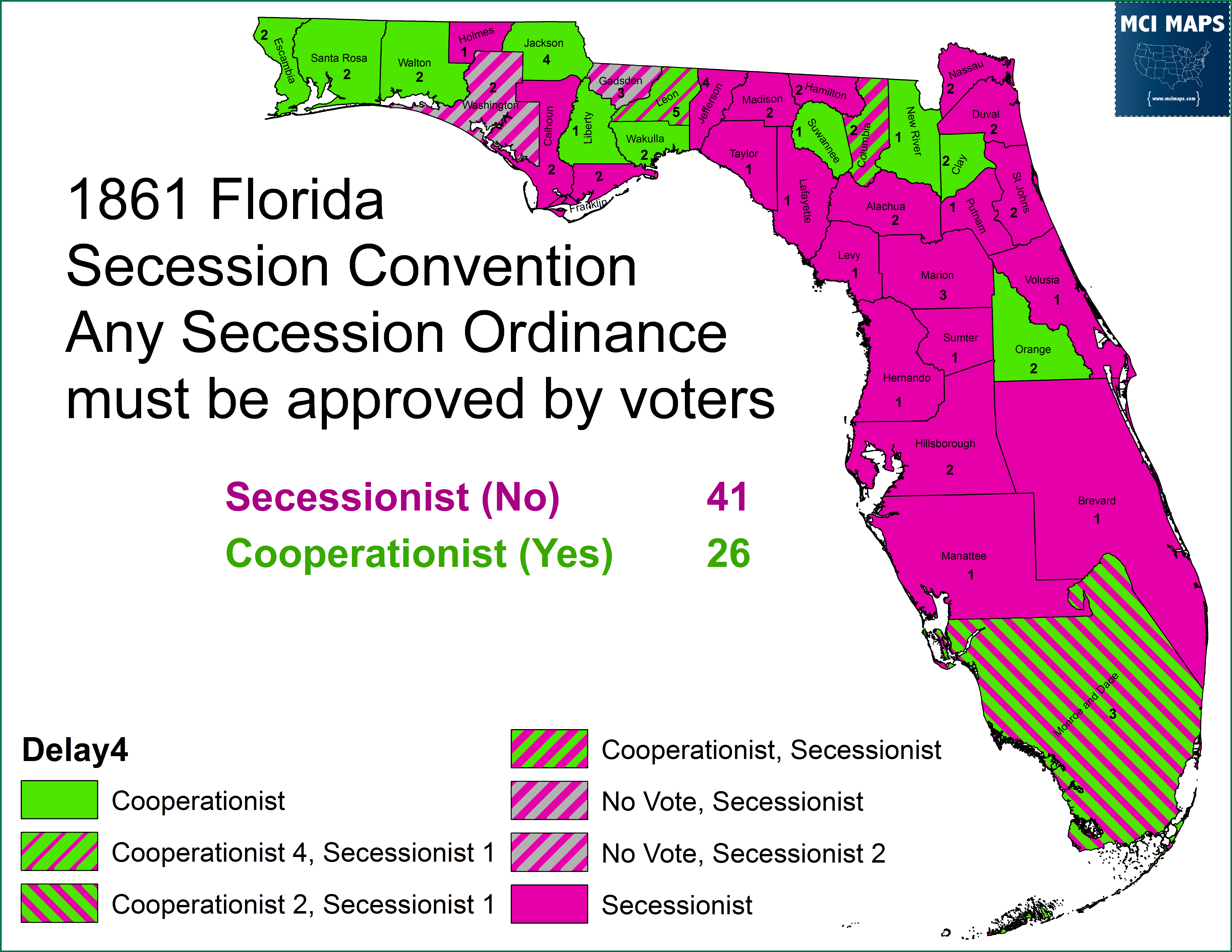 Issue #89: January 10th, 1861 - Florida Secedes from the Union