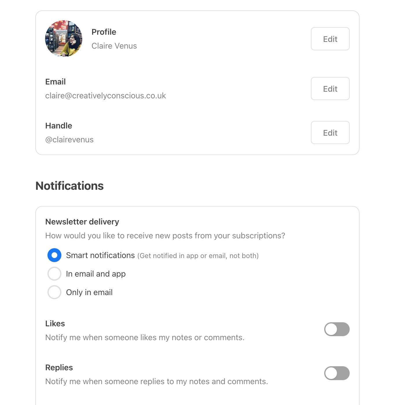 Brand new to Substack? - by Claire Venus