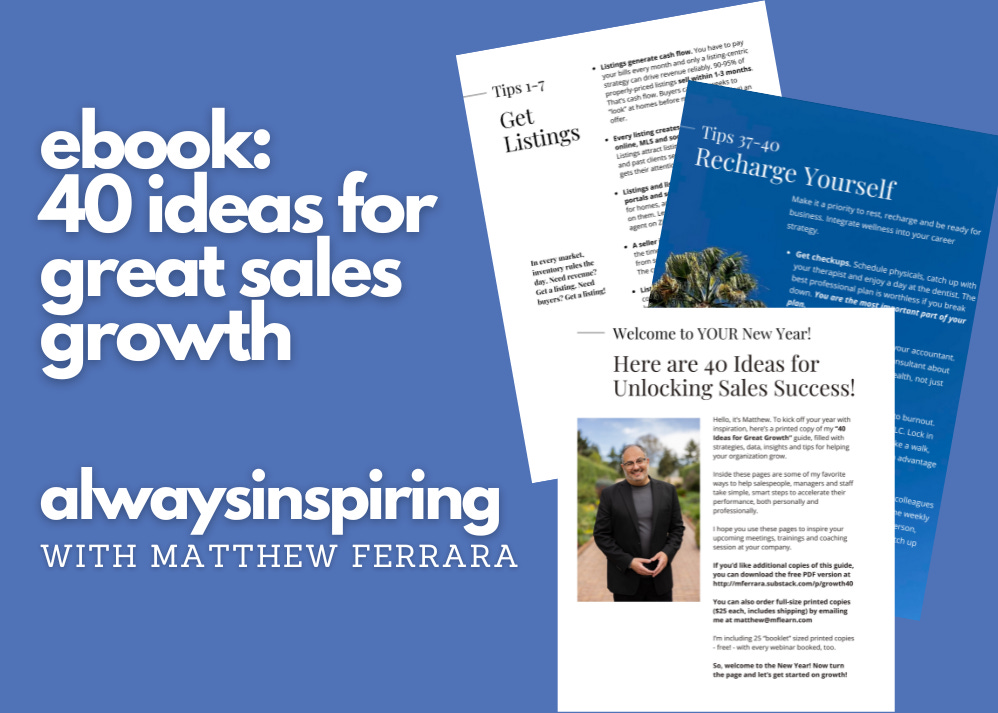 E-book: 40 Ideas for Growth, Matthew Ferrara