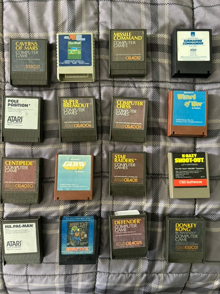 Atari 8-bit Game Cartridges - by Paul Lefebvre