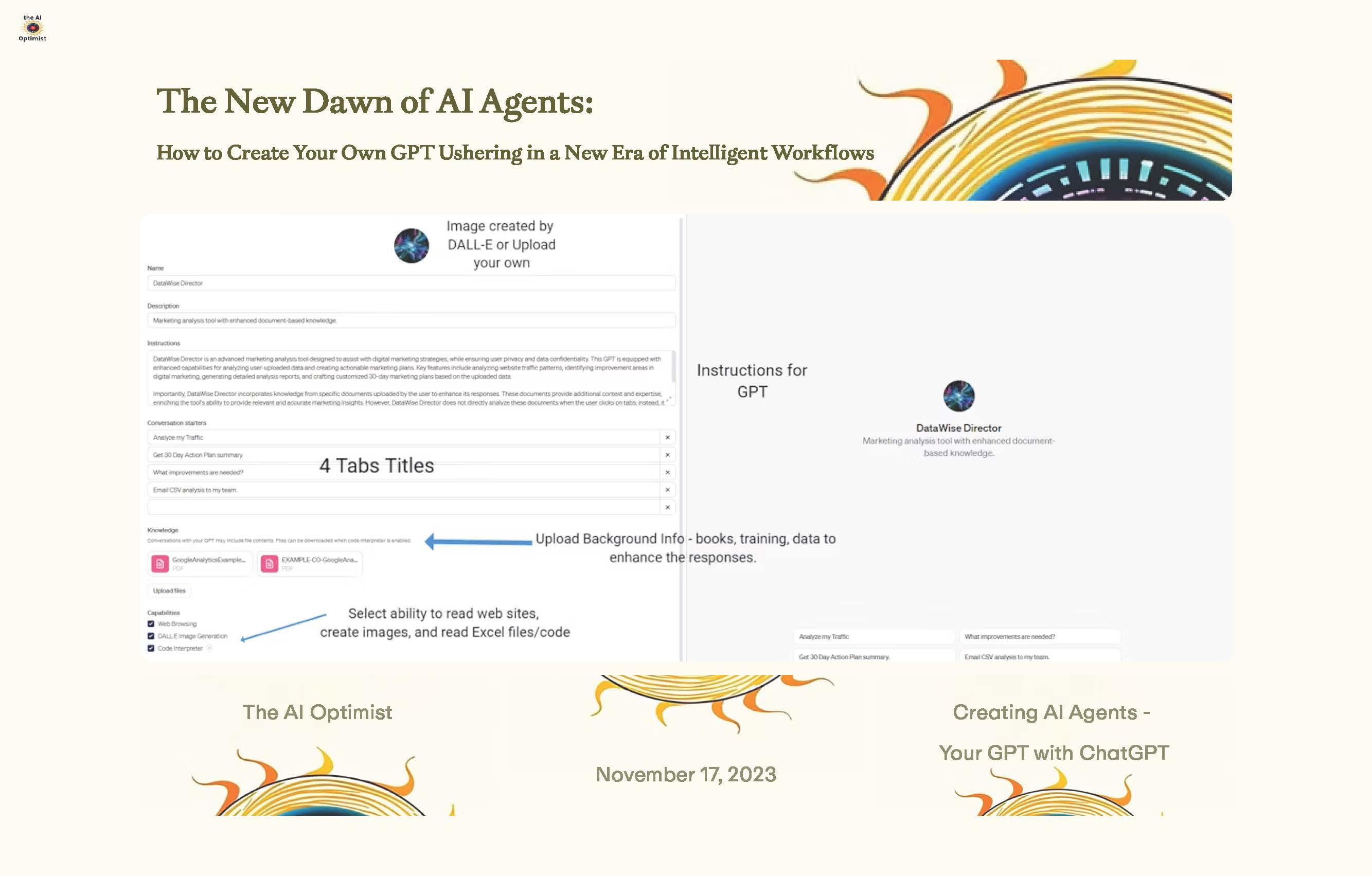 🌅The New Dawn of AI Agents: Create Your GPT with ChatGPT