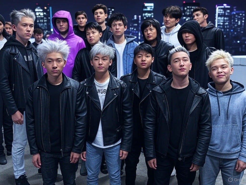 Neon Anarchy: Young Cyberpunks Reboot the Future with AI & Blockchain