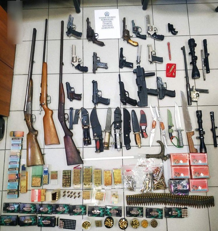 Guns (and Grenades) of the Greek Underground