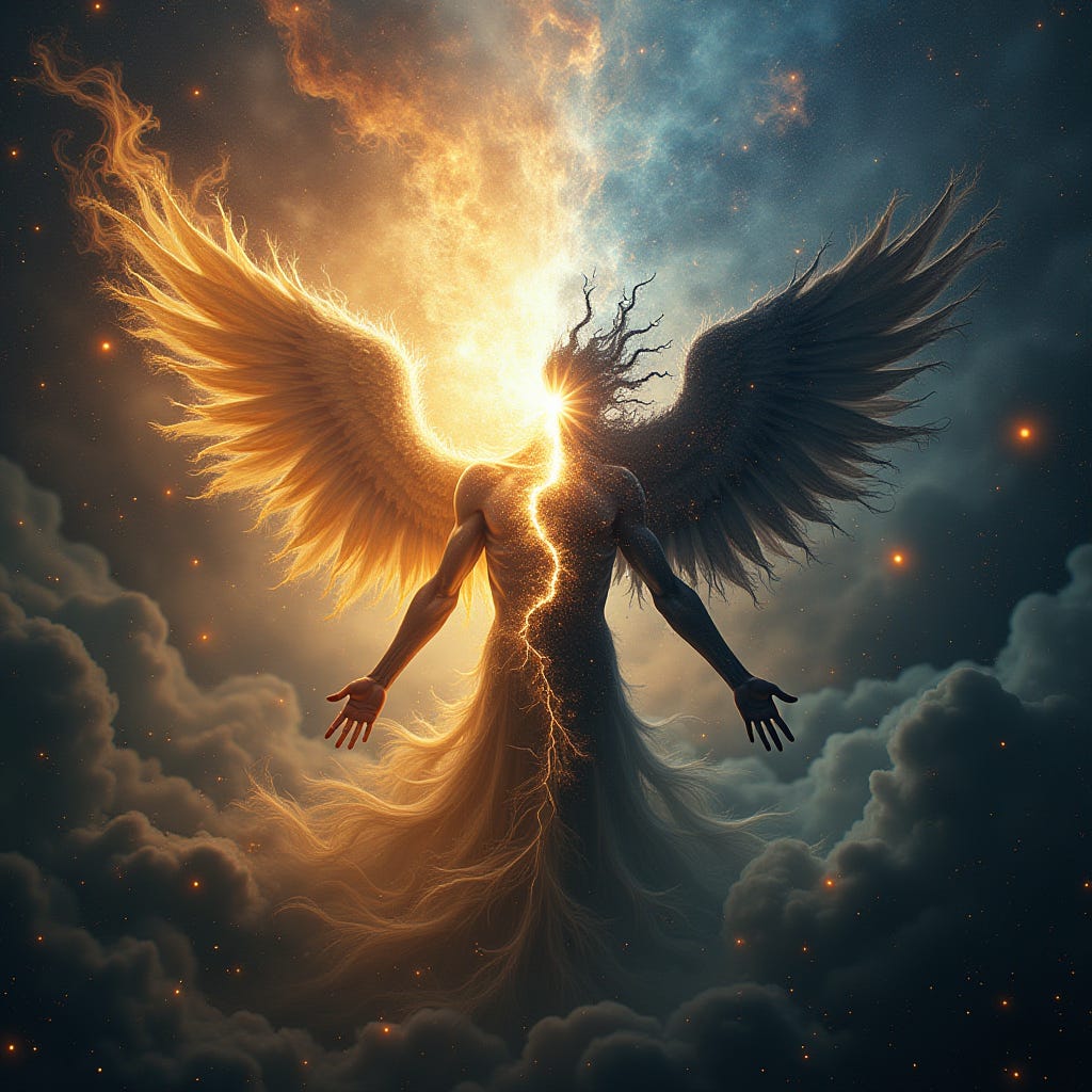 "The dark wishes to overtake. The light never does."