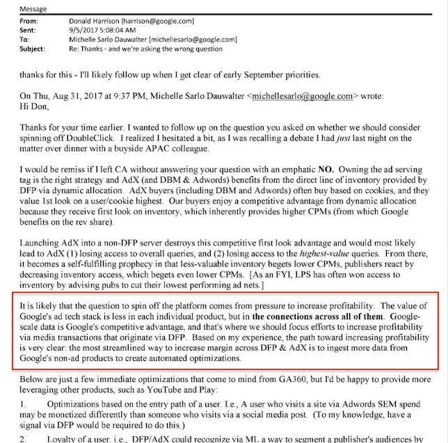 Day 3: Judge Asks About Breaking Up Google - by Tom Blakely