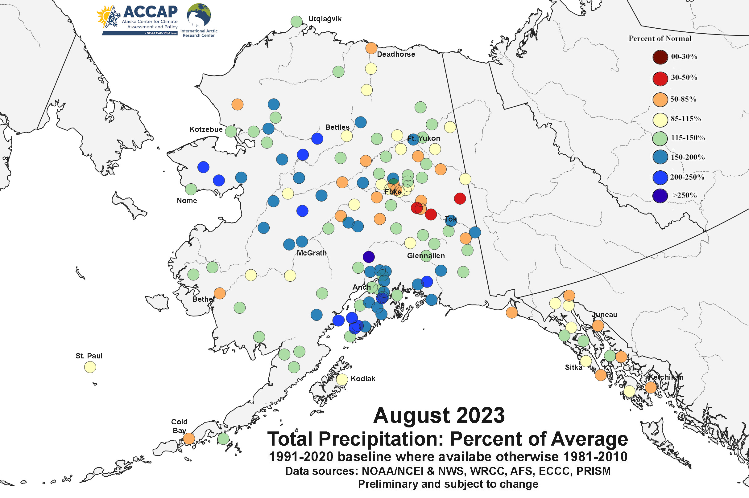 Alaska: August 2023 Climate Summary - by Rick Thoman