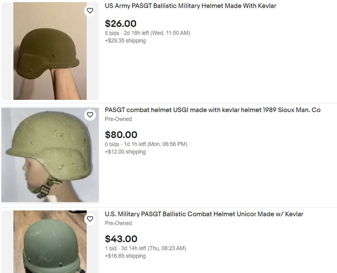 Helmets AKA The Skullbucket - BigCountryExpat’s Substack