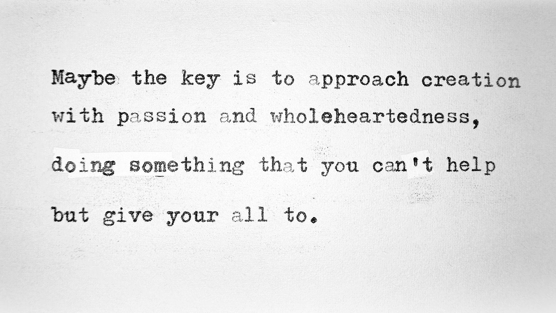 Obsession and The Creative Process - by Robert J. P. Oberg