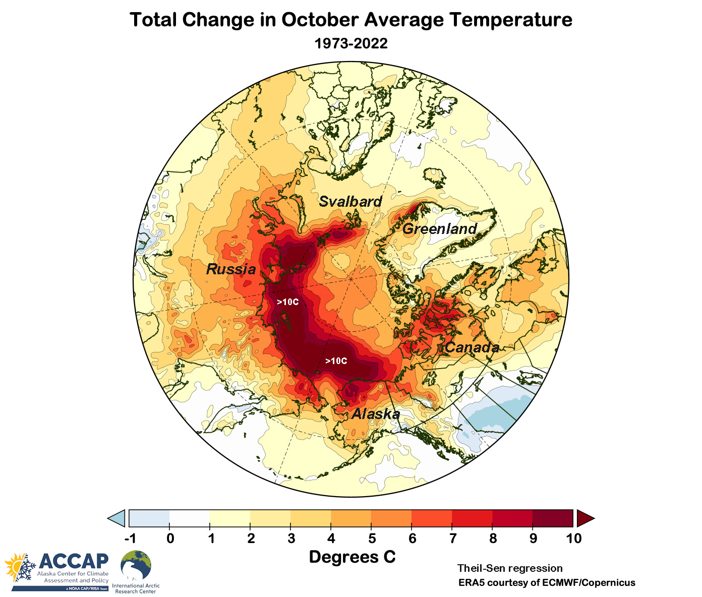 October Temperature Changes - by Rick Thoman