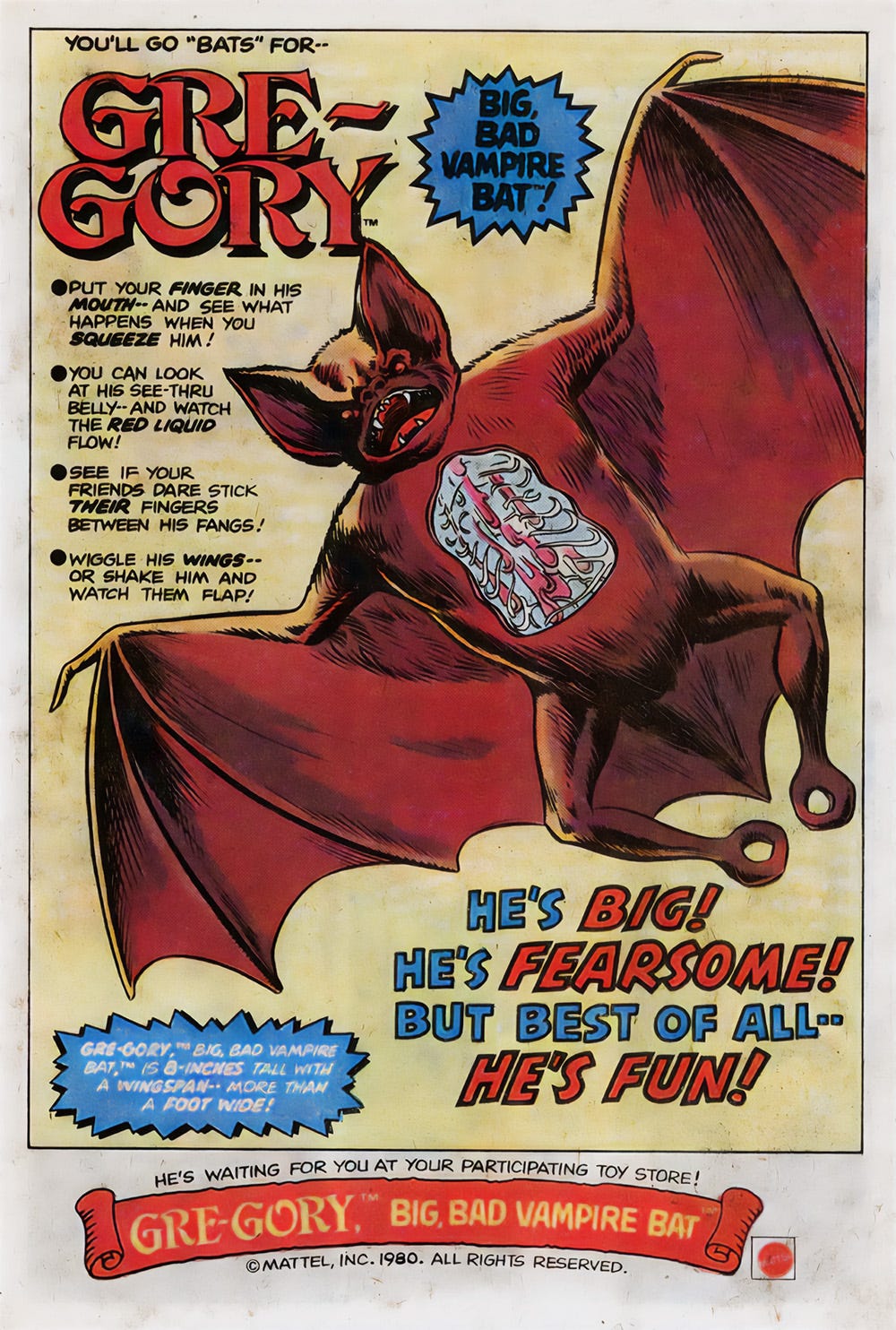 Gre-Gory the Vampire Bat 🦇 - The Retroist