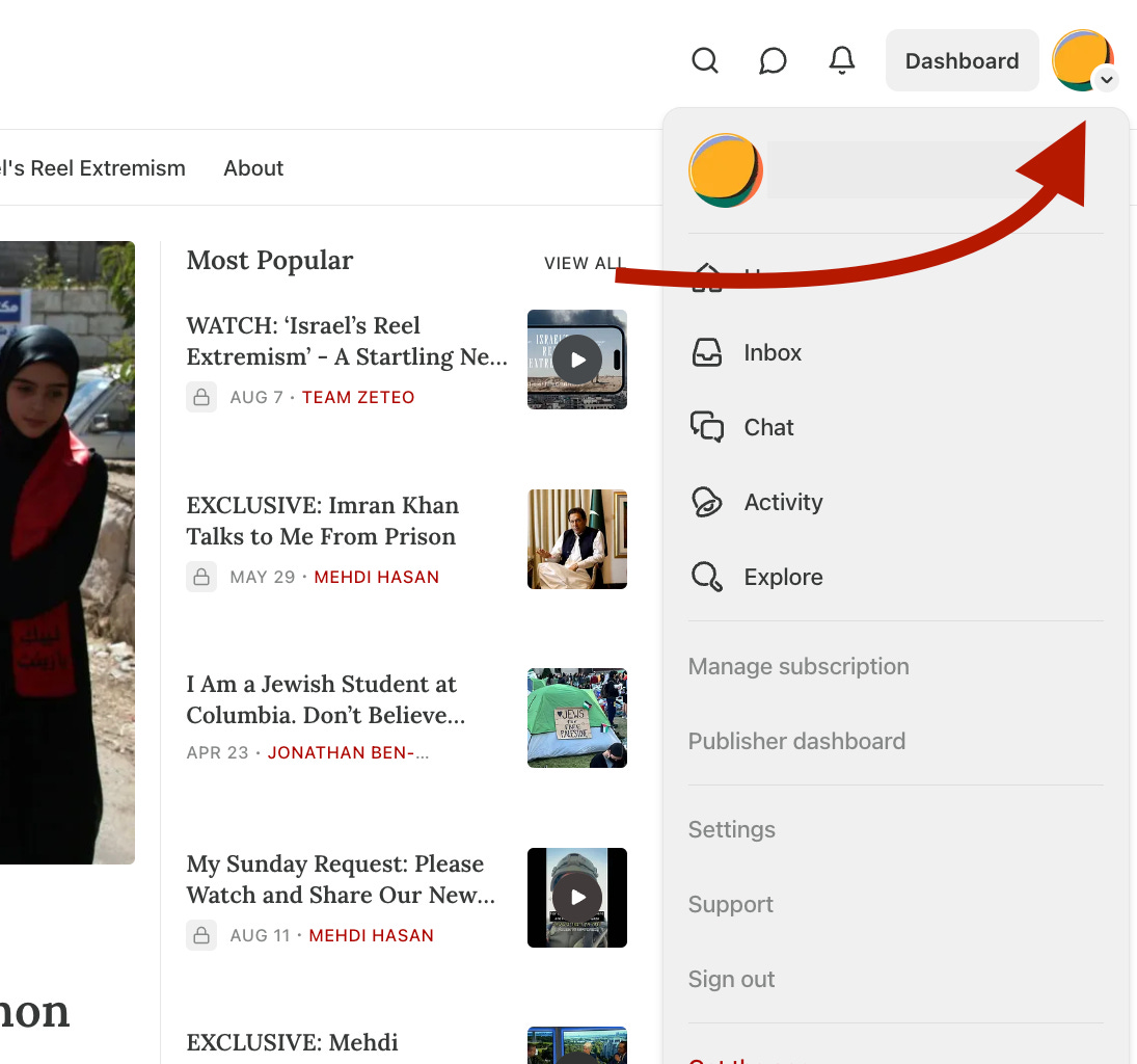 How to Subscribe to Individual Zeteo Columns and Shows