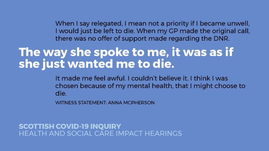 Hardship and heartache told at the Scottish Covid-19 Inquiry