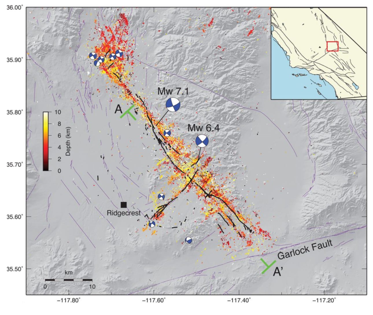 M4.9 earthquake near Barstow, California