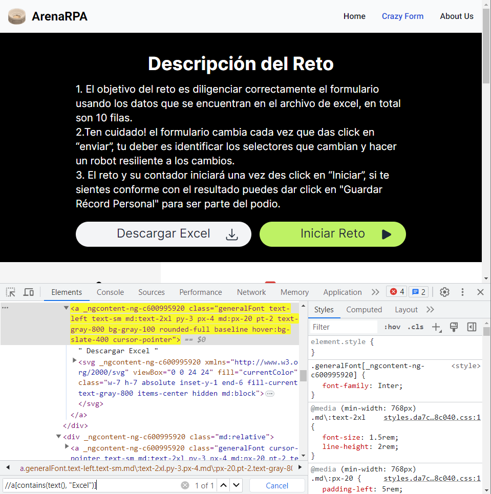 Xpath: Encuentra cualquier elemento en una página web