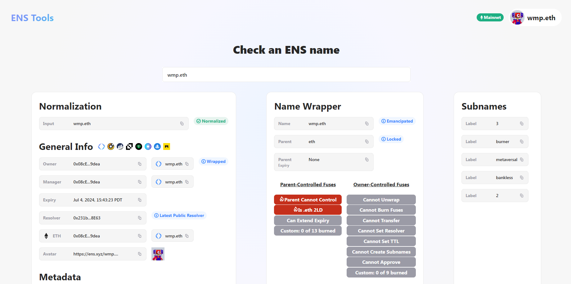 The New ENS Manager App - by William M. Peaster