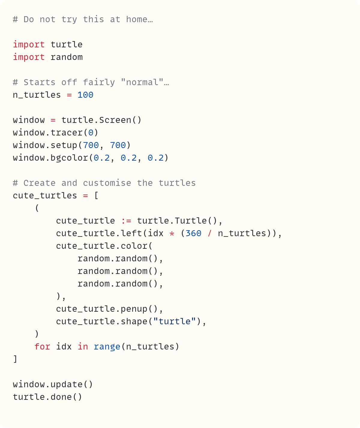 Do Not Try This At Home - by Stephen Gruppetta