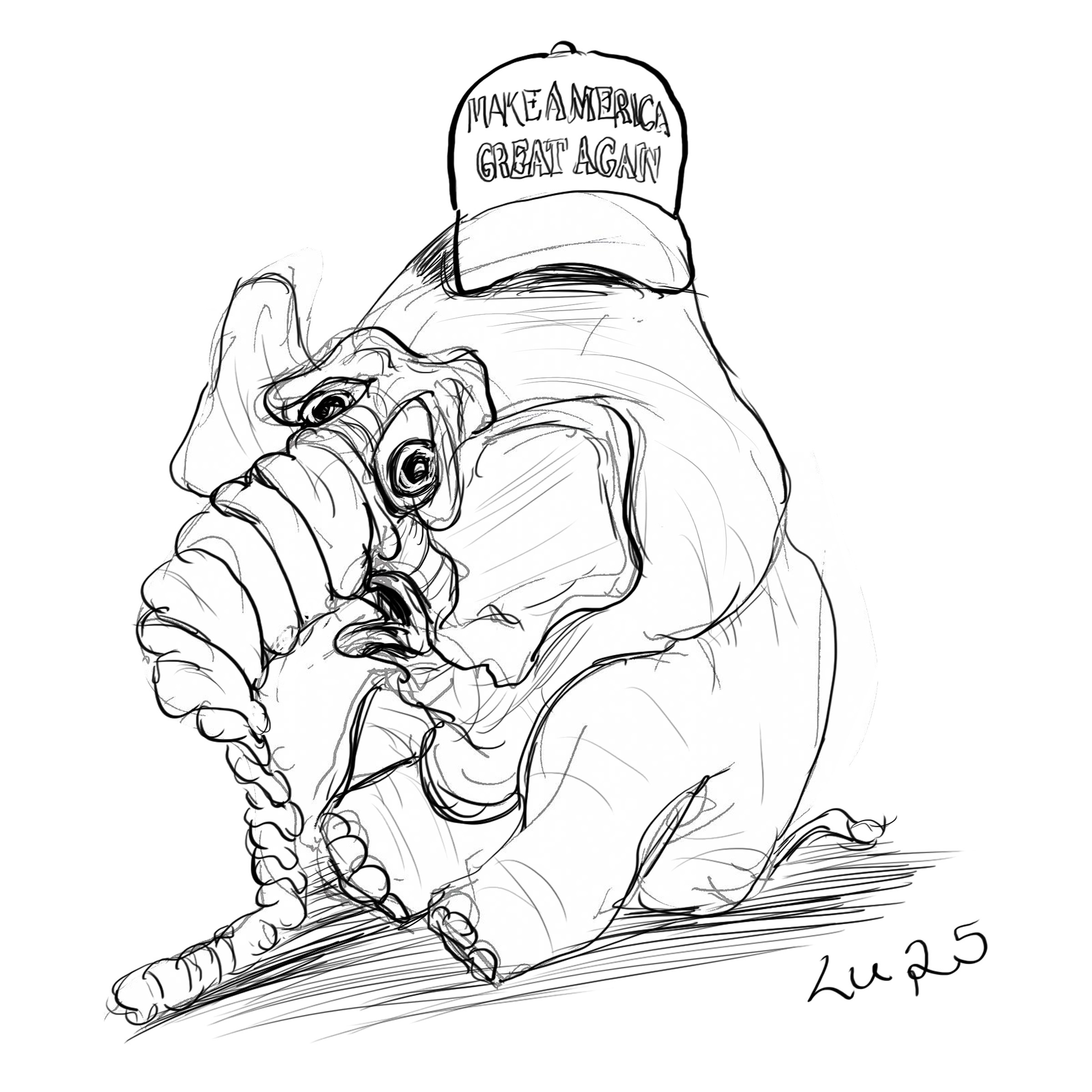 This Elephant Lost Its Spine Years Ago - Lucy’s Substack