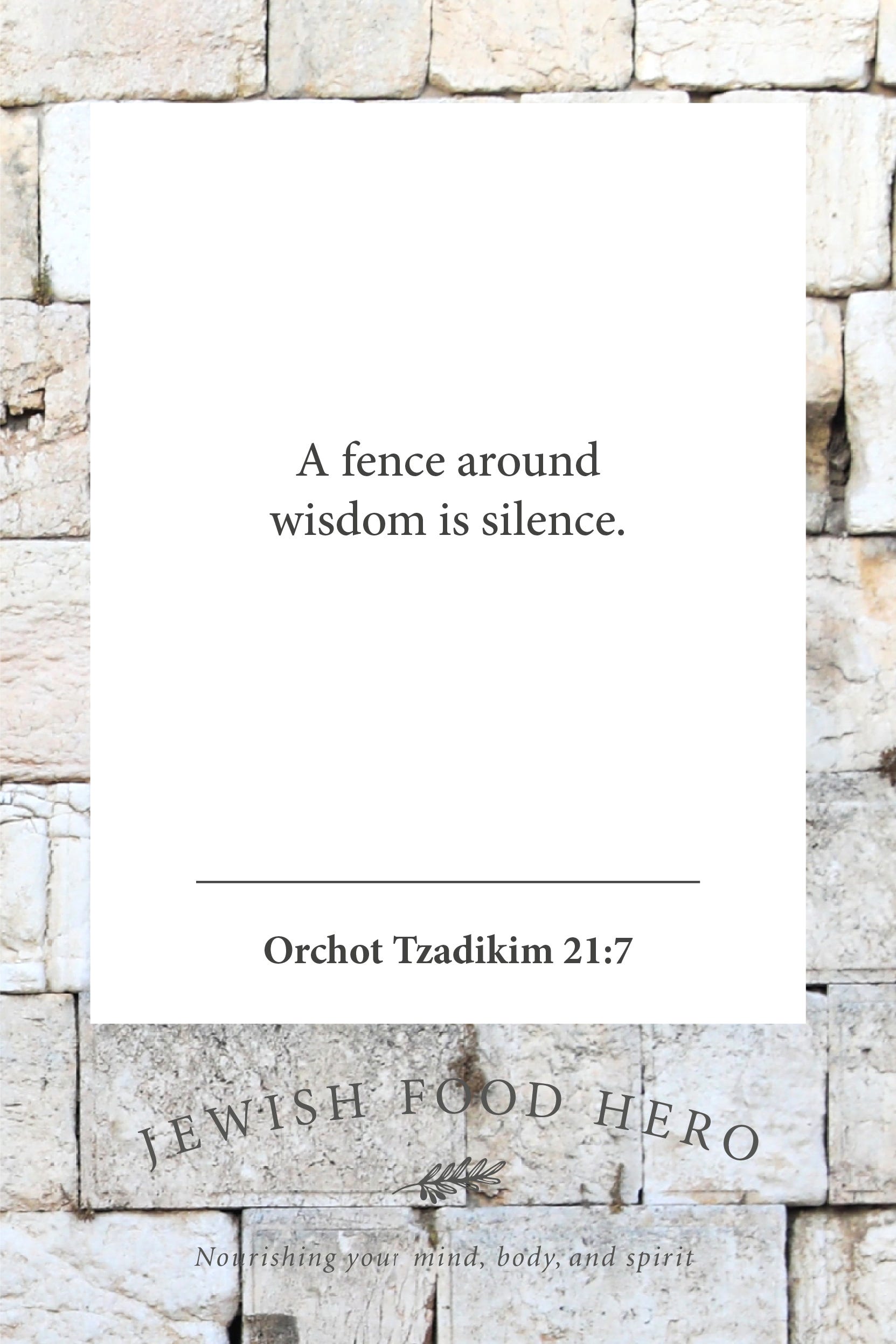 Jewish Proverbs Quotes Sacred Hush: Exploring Silence In Jewish Wisdom