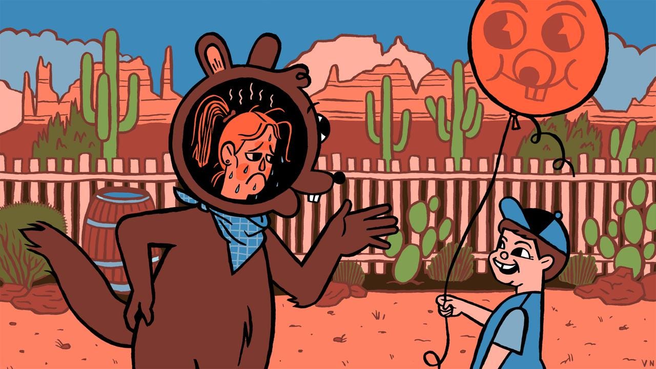 The Crushing Weight of a Giant Chipmunk Costume