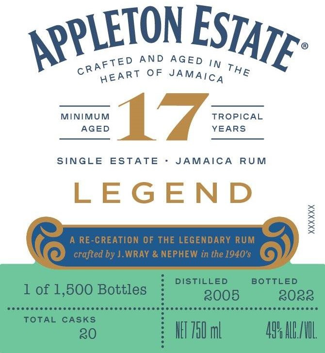 Appleton Estate's "Legend" 17-Year Rum - by Matt Pietrek
