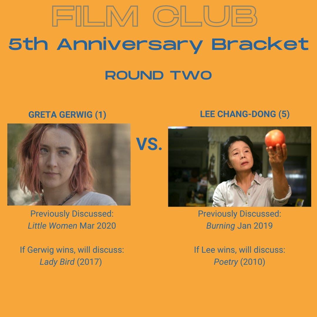 Film Club Bracket -- Round 2, Day 2 - Library Film Club
