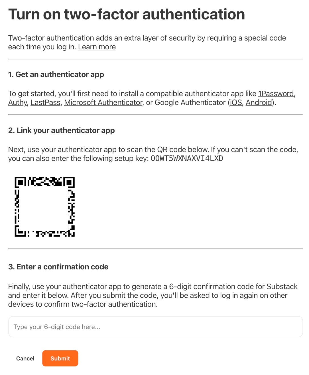 The most important Setting on Substack