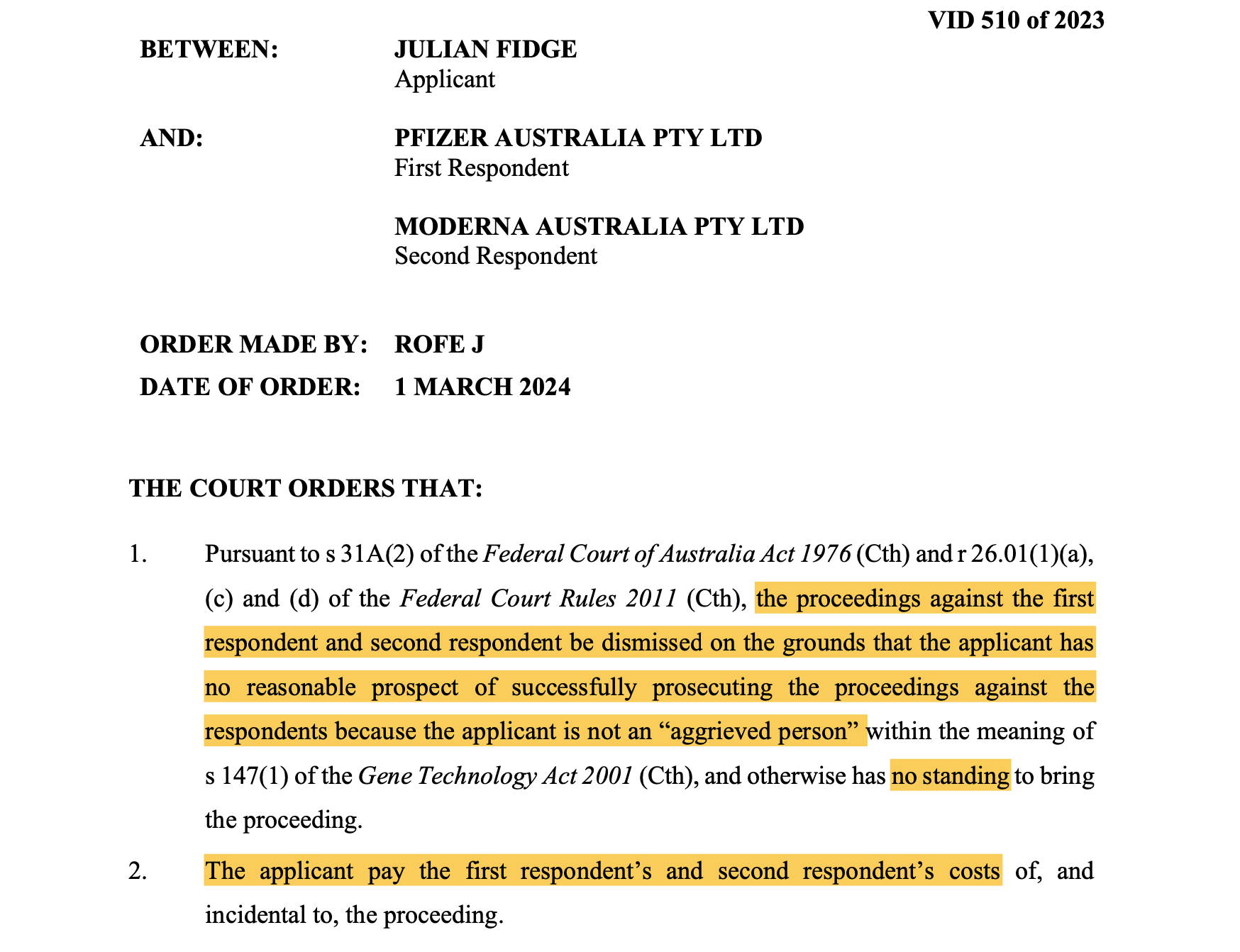 Australian Federal Court