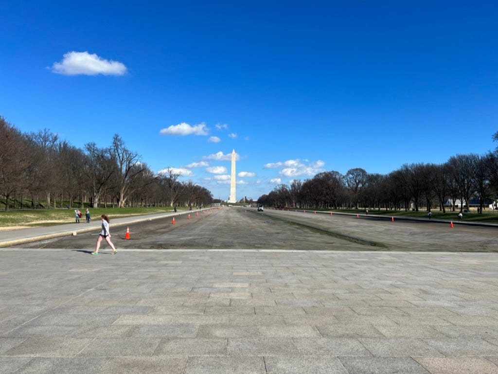 Why is the D.C. Reflecting Pool Empty? - by Emily Miller