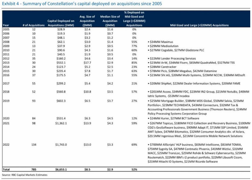 Análisis de Constellation Software
